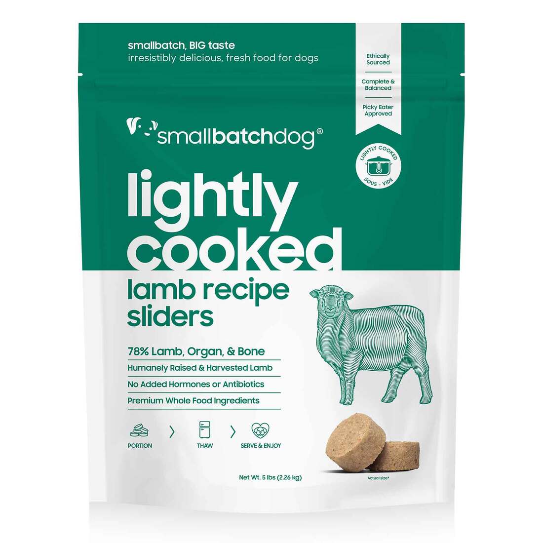 Small Batch Lightly Cooked Lamb Dog Food - Premium Quality