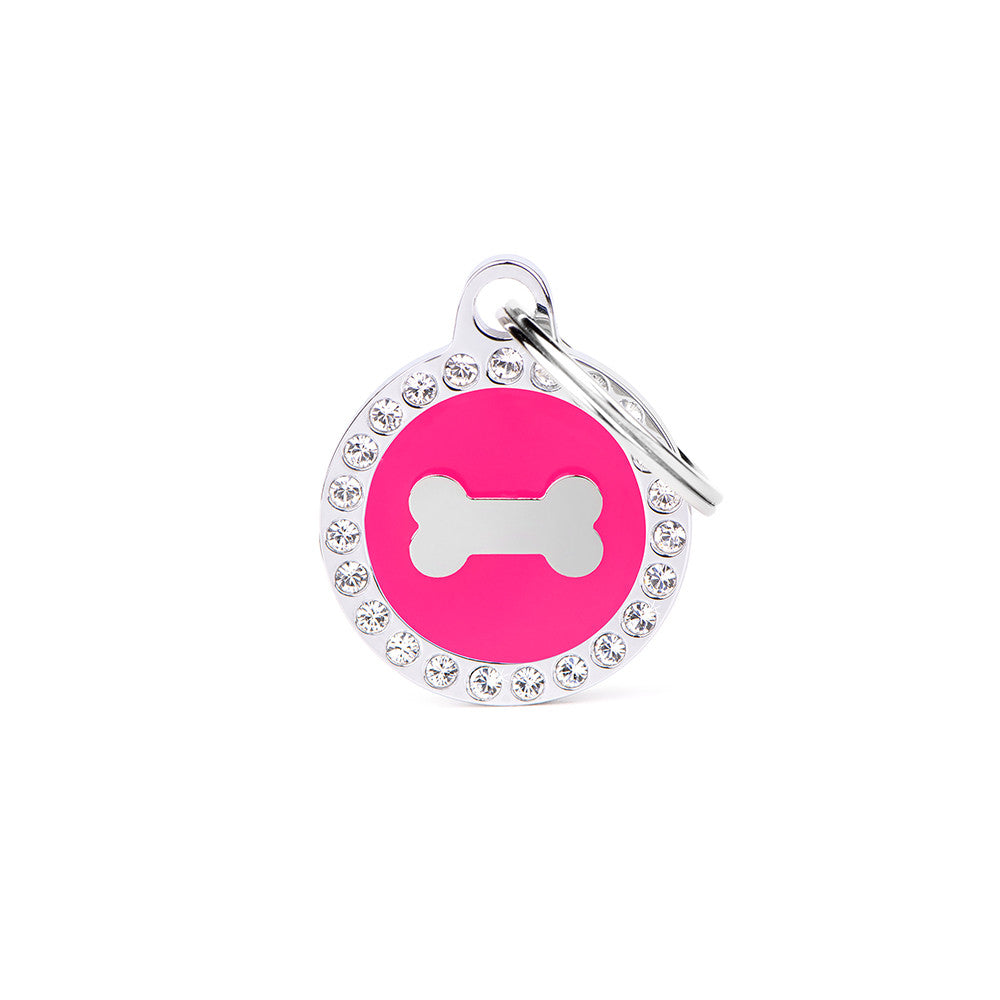 Glam Bone Pink ID Tag - MyFamily | Dog.Dog.Cat.